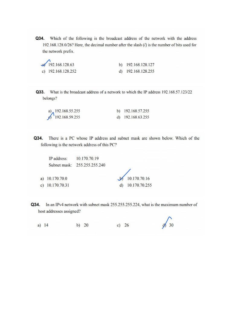 Network Calculations | PDF