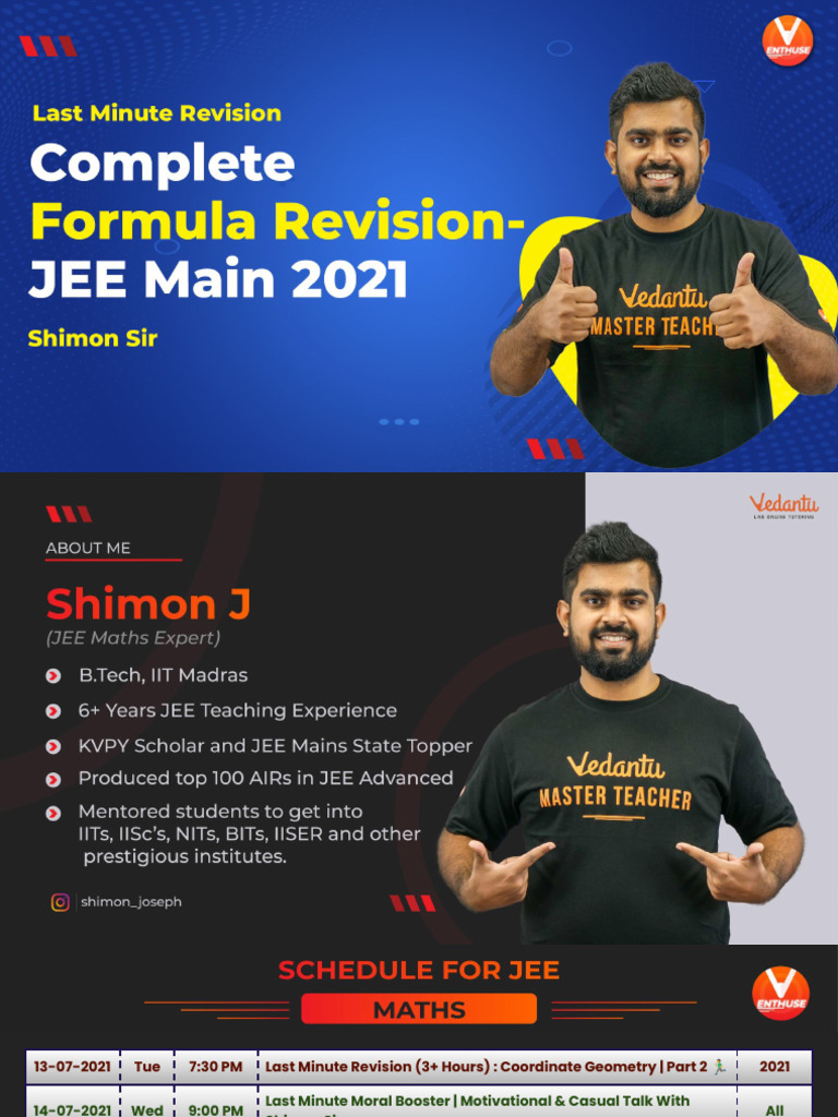 Last+Minute+Revision+ +Complete+Formula+Revision+ +part+1 | PDF | Quadratic Equation | Equations