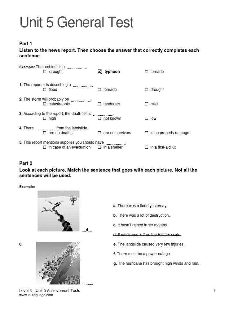 TN3_Unit_5_Assessment | PDF | Natural Disasters | Tropical Cyclones