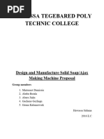Soap Manufacturing Project Report | PDF | Soap | Sodium Hydroxide