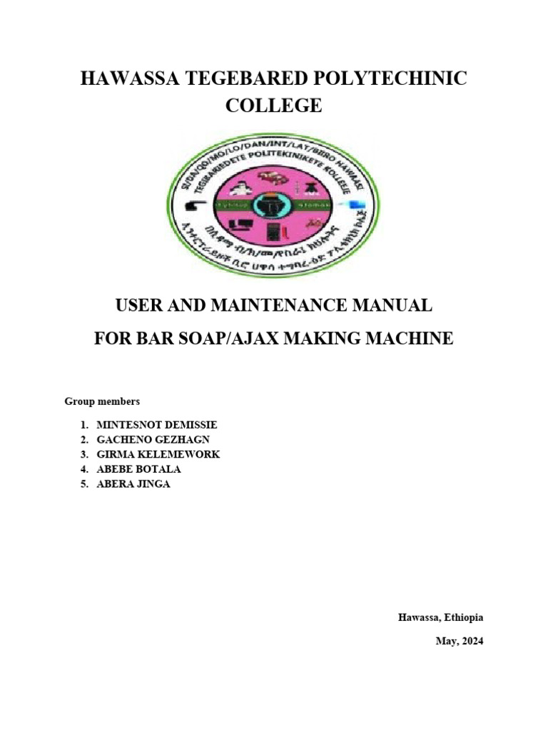 User and maintenance manual | PDF | Extrusion | Mechanical Engineering
