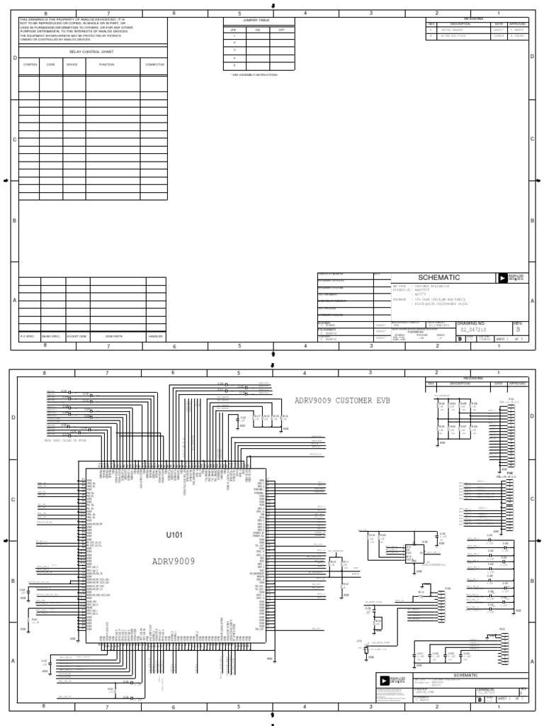 ADRV9009-W PCBZ Schematic RevB | PDF