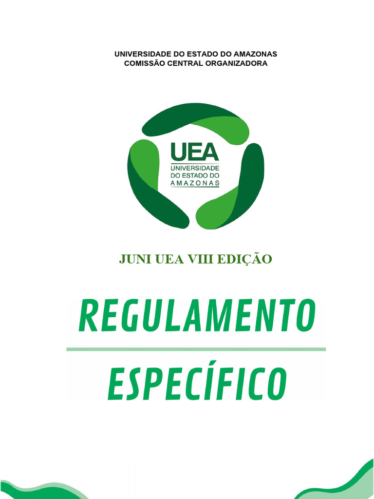 Especifico Juni Uea 2024 | PDF | Voleibol | Tênis de mesa