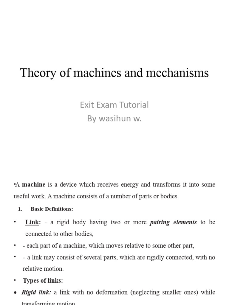 Theory of Machines and Mechanisms | PDF | Damping | Kinematics