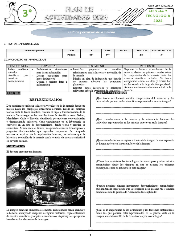 3° Actividad 2 | Descargar gratis PDF | Universo | Importar