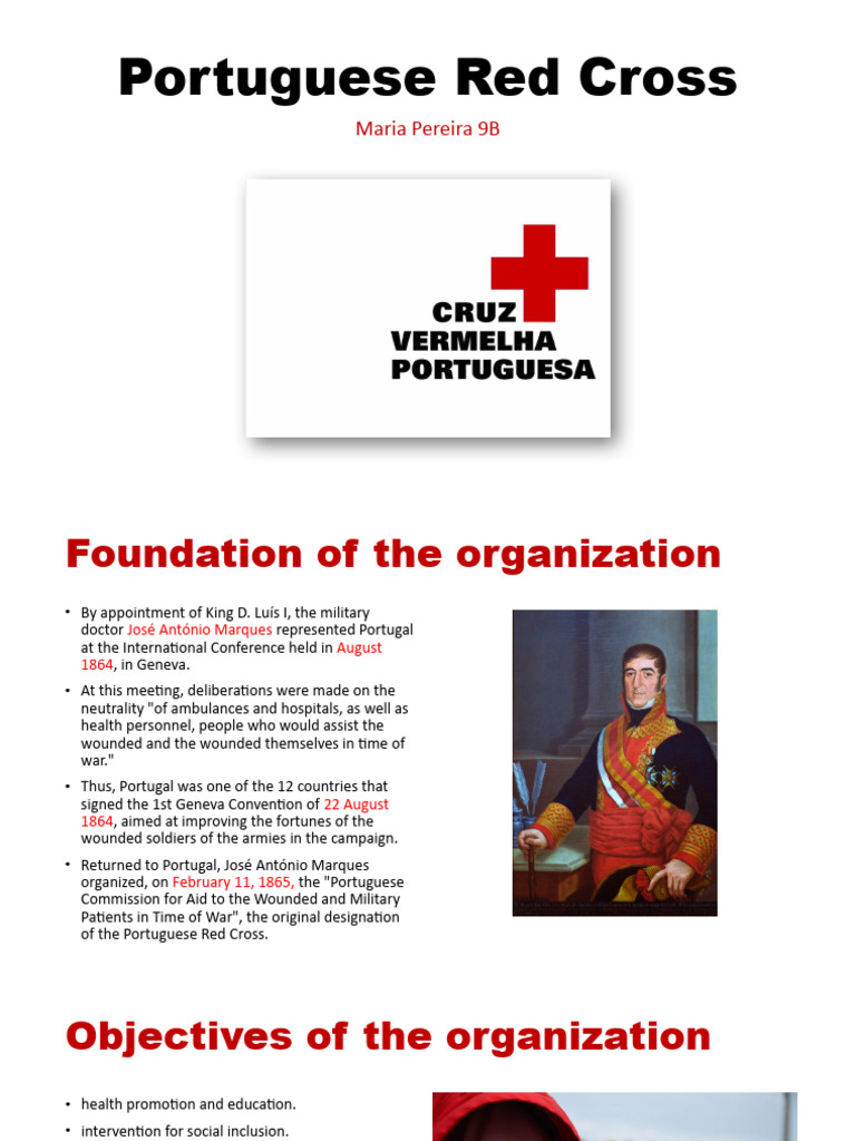 Portuguese Red Cross Overview | PDF | International Red Cross And Red ...