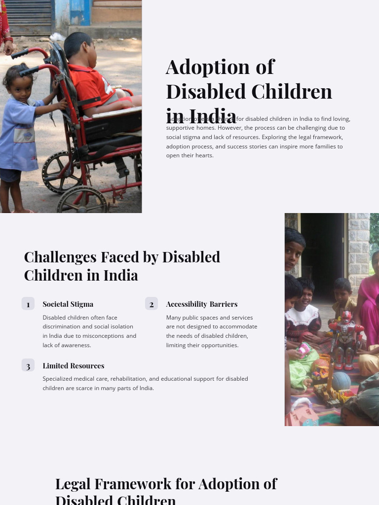 Adoption of Disabled Children in India | PDF | Disability | Adoption