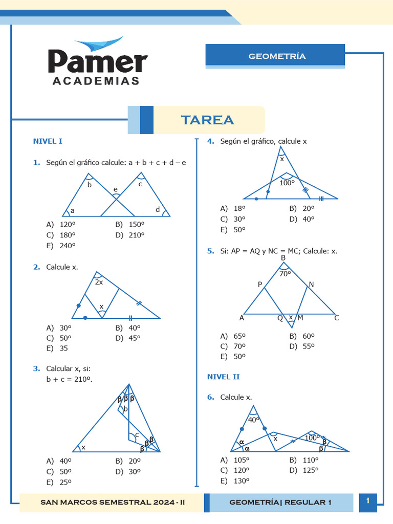 Geometria S1T | Descargar gratis PDF | Geometría Elemental | Geometría triangular