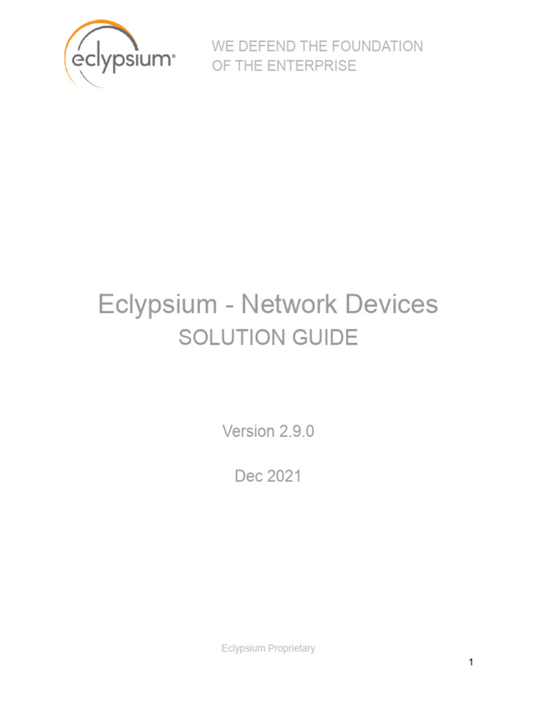 Eclypsium Network Devices Scanner Guide | PDF | Command Line Interface ...