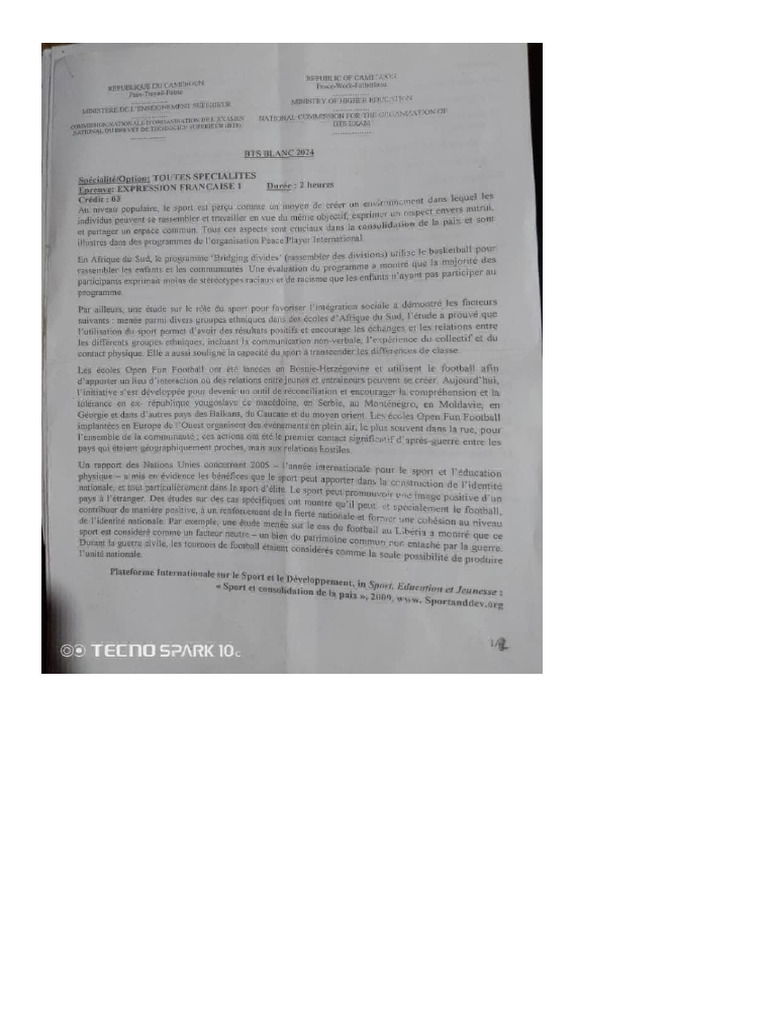 Français Bts Blanc 1-Merge | PDF