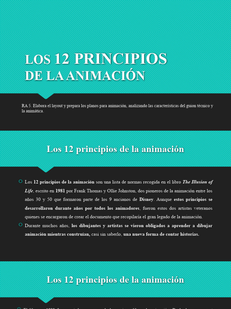 06 - Los 12 Principios | PDF | Aceleración | Animación
