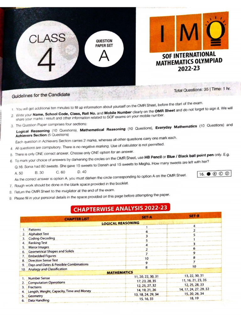 C4 IMO L1 2022, 21 & MTP 1 2 & Detailed Solutions | PDF
