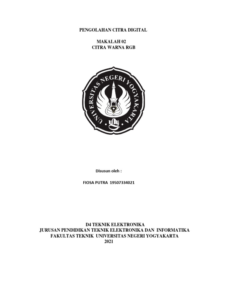 Pengolahan Citra Digital RGB | PDF