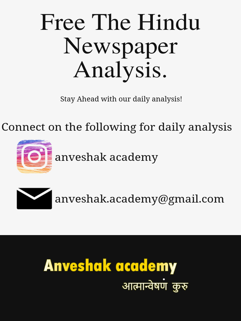 Anveshak Analysis Daily | PDF