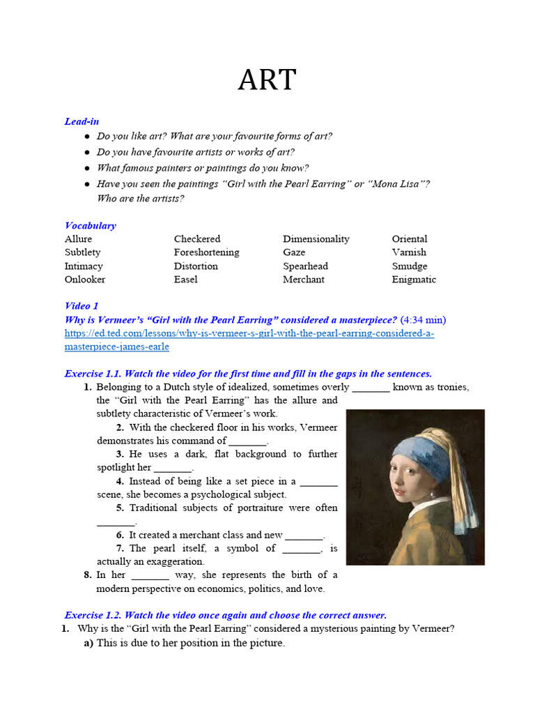ART (Lesson Plan) | PDF | Leonardo Da Vinci | Paintings