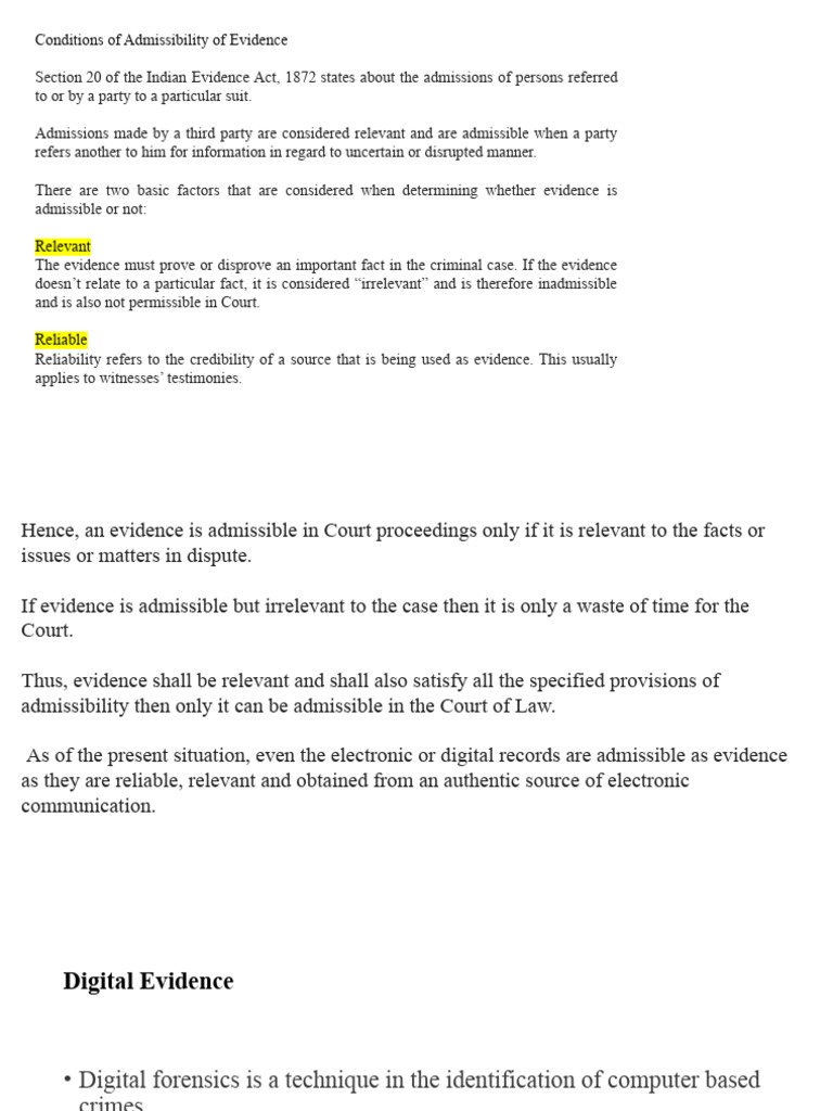 Chapter 3 - Digital Evidence | PDF | Digital Forensics | Computer Forensics