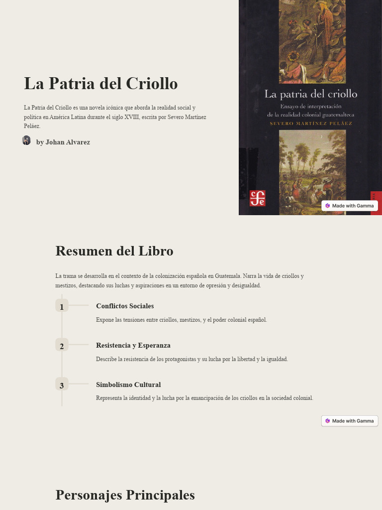 La Patria Del Criollo | PDF | America latina | Sociedad