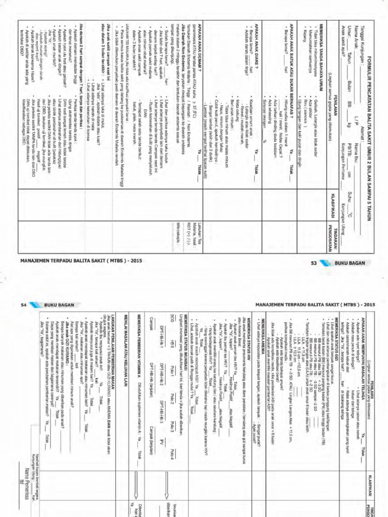 Formulir Dan Grafik MTBS | PDF