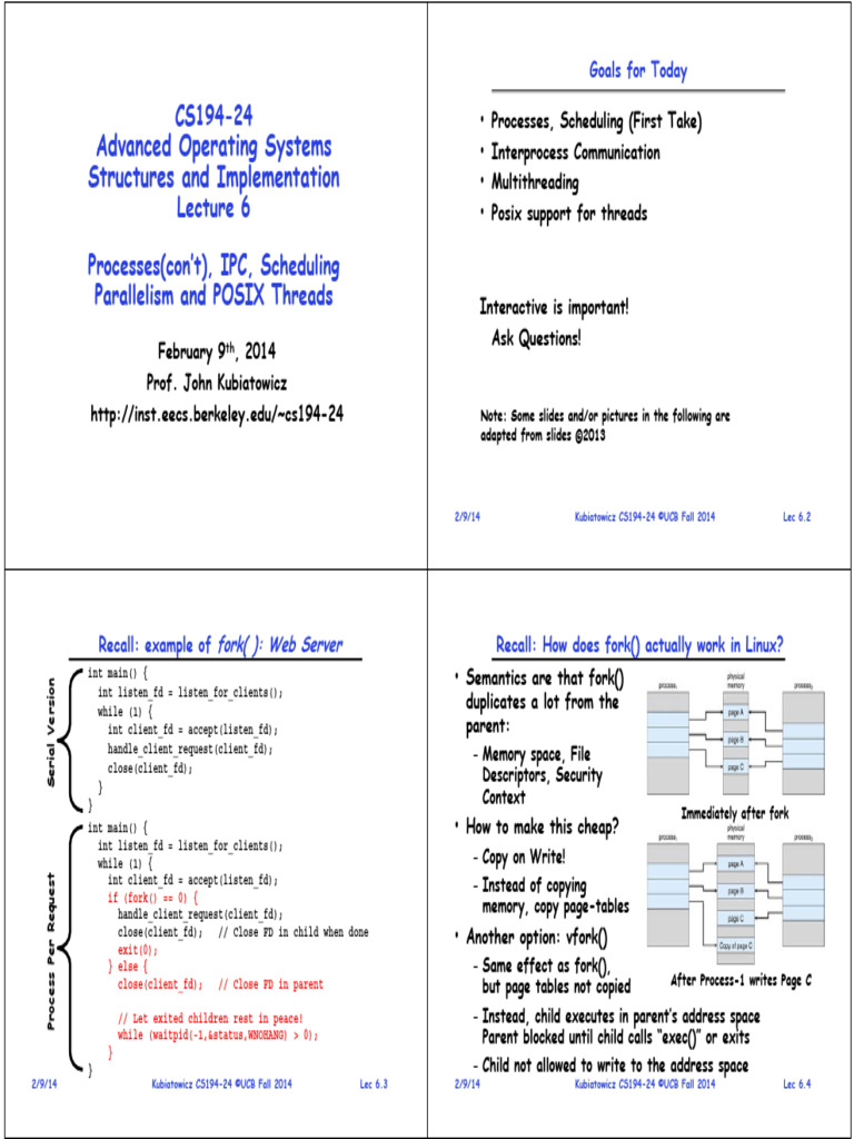 Process Scheduling | Download Free PDF | Scheduling (Computing) | 64 Bit Computing