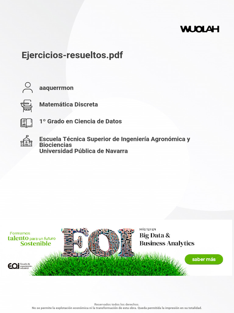 Wuolah Free Ejercicios Resueltos | PDF | Science
