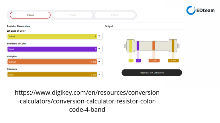 4-Band Resistor Color Code Calculator | PDF | Computers