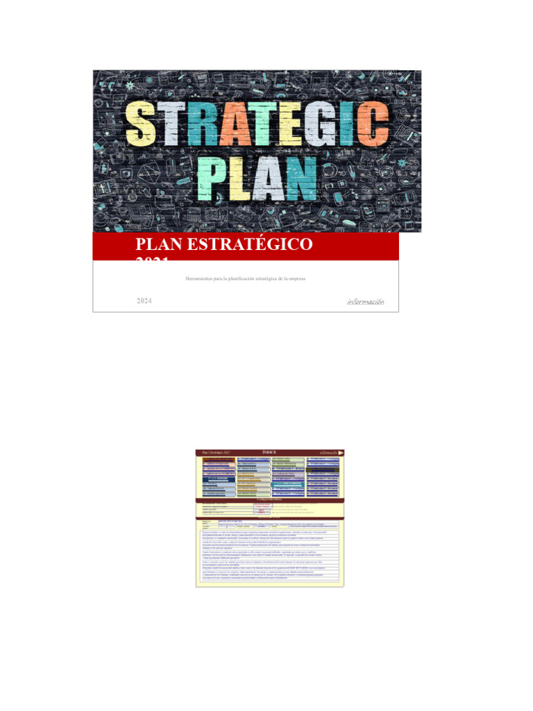 Plantilla-Plan-Estrategico ACTUALIZADA (2 | PDF | Análisis FODA ...