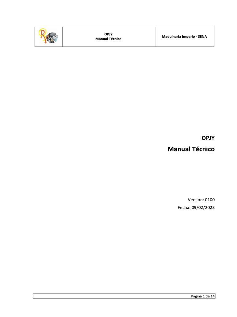 manual tecnico ejemplo | PDF