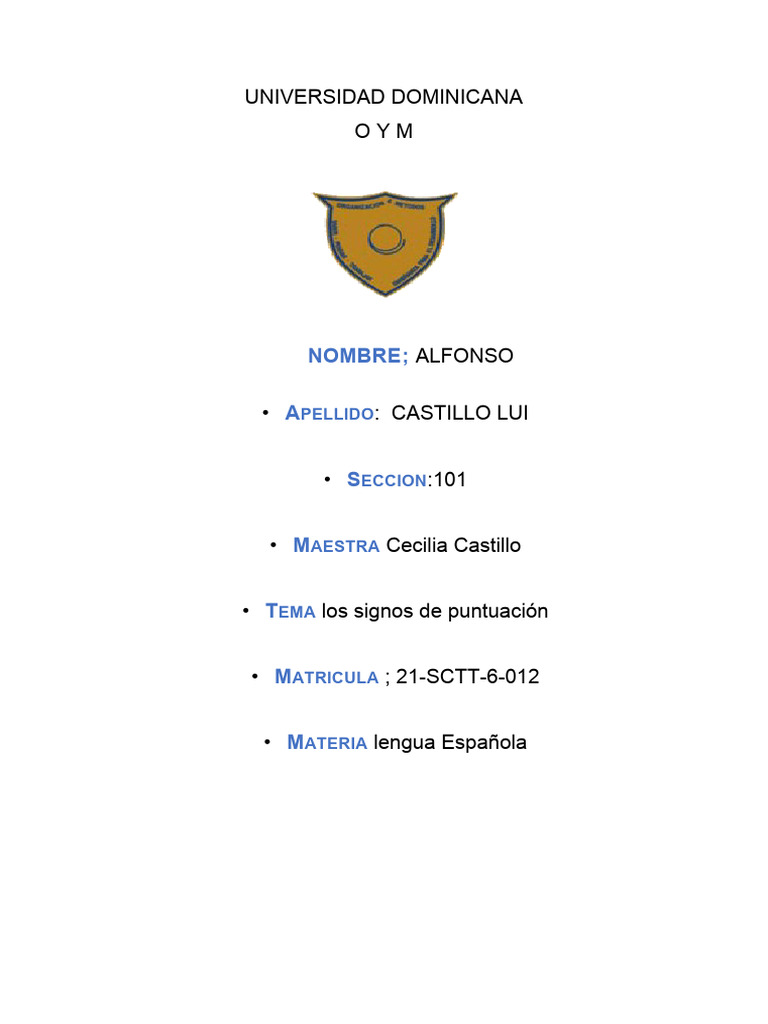 Unidad 5 Español | PDF | Puntuación | Lingüística