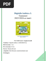 Digitális Kultúra 4 Tanmenet | PDF