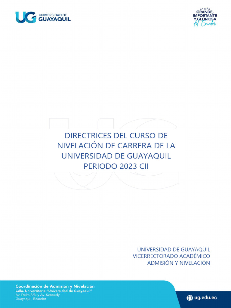 Directrices nivelación 2023 CII | PDF | Aprendizaje | Pensamiento