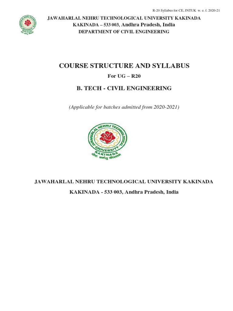 Civil Engg 4 1 Sem CS Syllabus UG R20 Revised 28-02-2023 | PDF | Geographic Information System ...