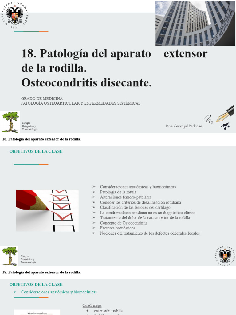 18. Patología Del Aparato Extensor de La Rodilla. | PDF | Rodilla ...