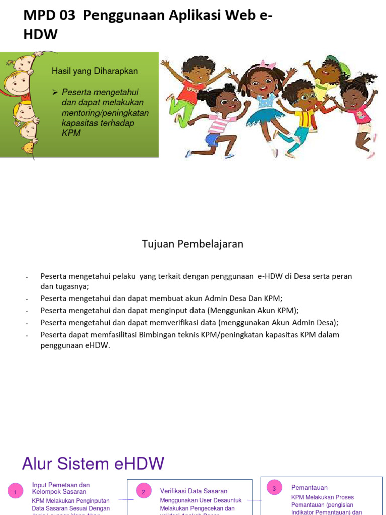 MPD 02 Penggunaan Aplikasi eHDW | PDF
