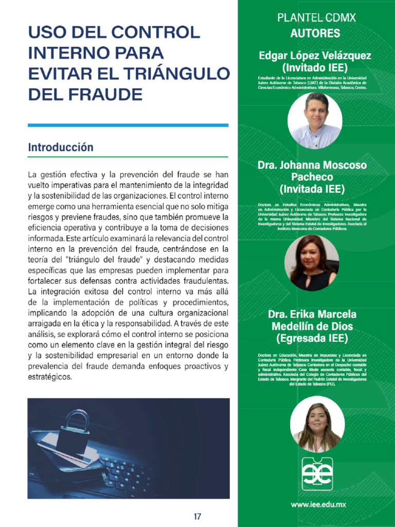 Uso Del Control Interno para Evitar El Triángulo Del Fraude | PDF