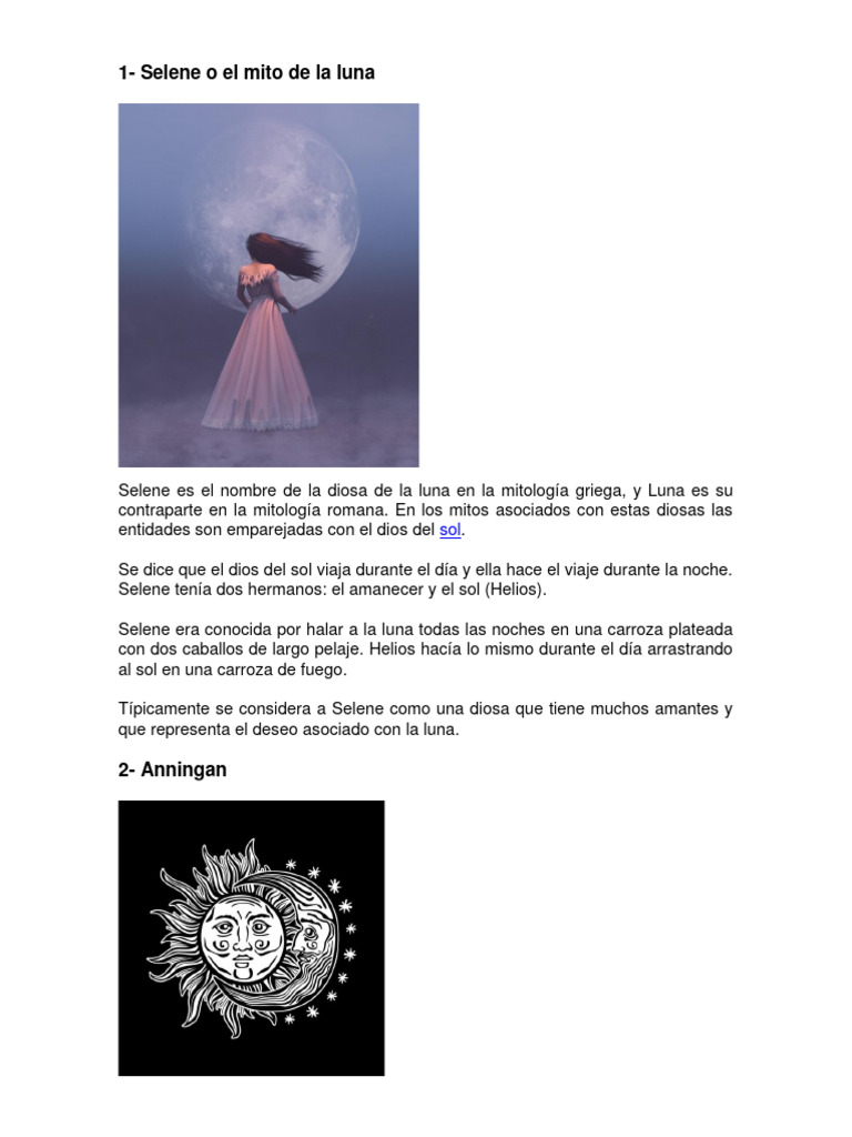 Leyenda Del Dios de La Luna | PDF | Luna