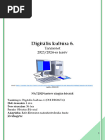 Digitális Kultúra 4 Tanmenet | PDF