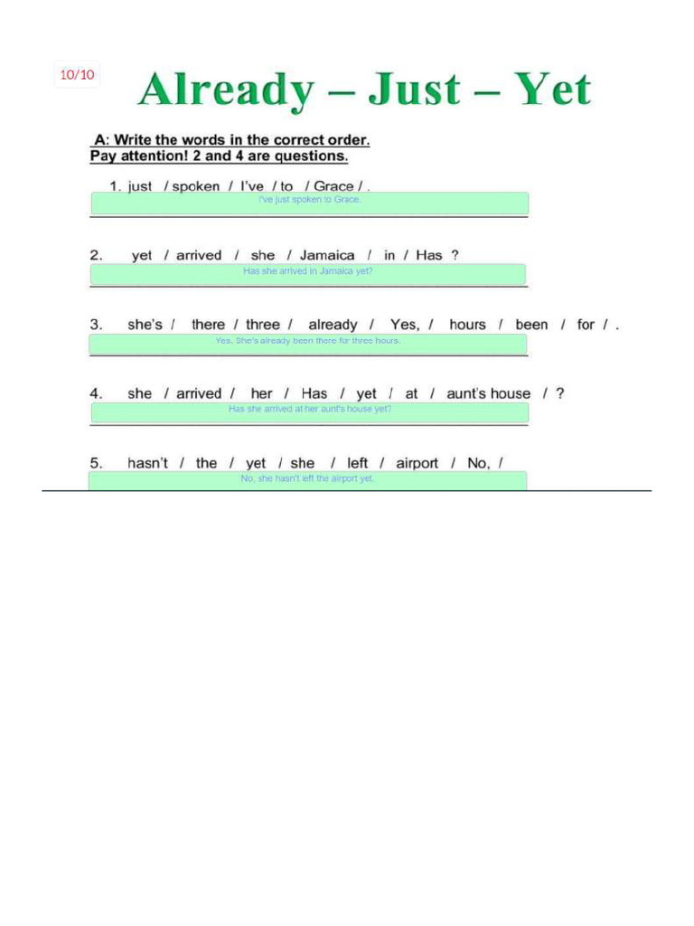 Already, Just and Yet | PDF