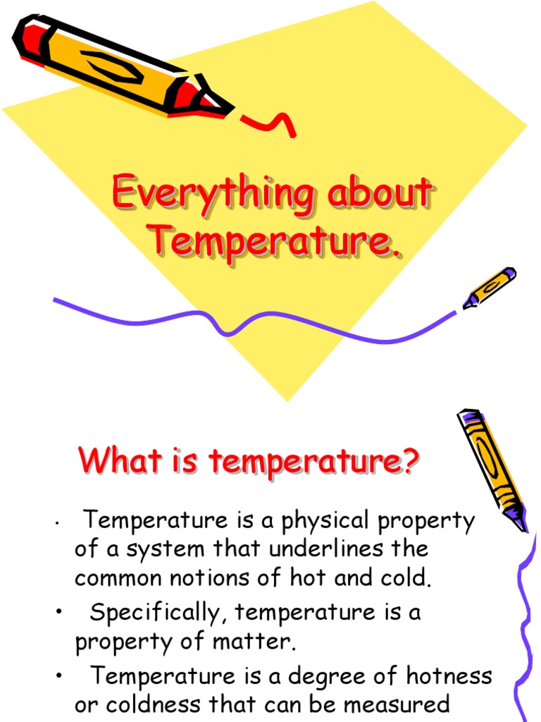 Everything About Temperature | PDF | Temperature | Celsius