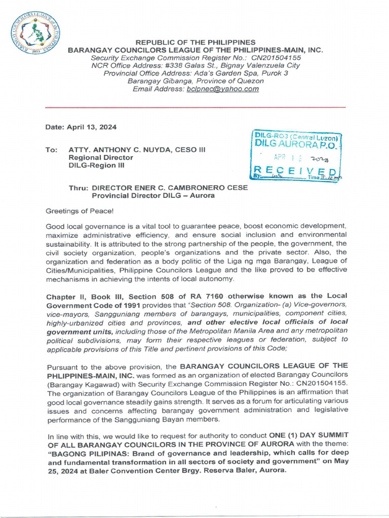 BCLP Letter | PDF