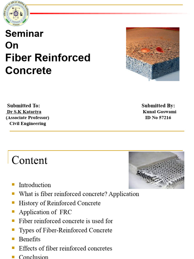 Fiber-reinforced-concrete-ppt | Download Free PDF | Concrete ...