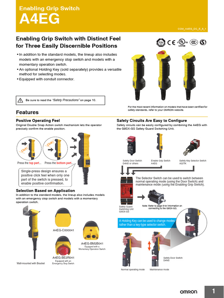 Enabling Grip Switch A4EG Guide | PDF | Alternating Current | Switch