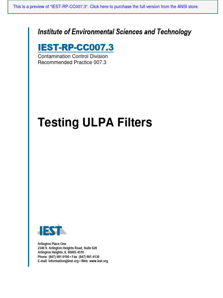 Iest-Rp-Cc007 3 - Preview Iest-Rp-Cc007 3 (Contenido) | PDF | Aerosol