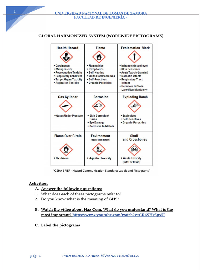 GLOBAL HARMONIZED SYSTEM | PDF | Hazards | Workplace