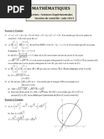 Corrigés Sujets Bac SVT Section MATH 2008-2023 | PDF