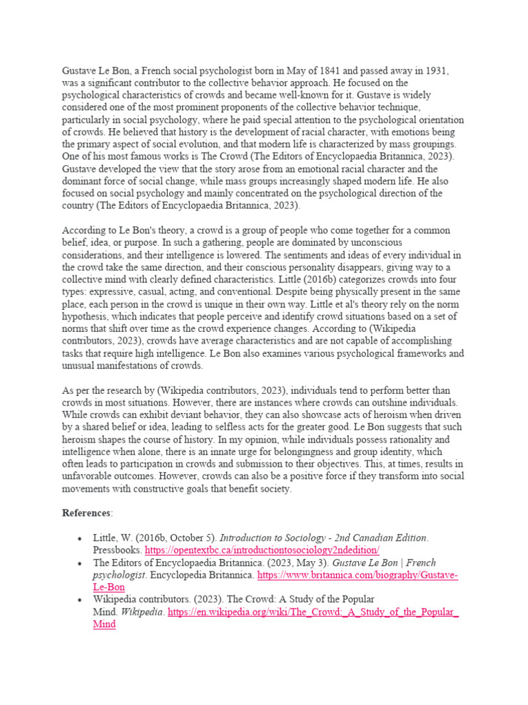 Understanding Crowd Psychology | PDF | Psychology | Social Psychology