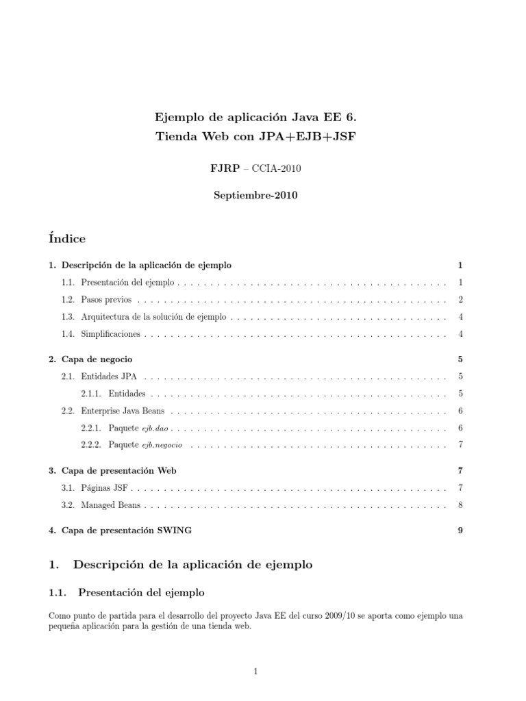 Tiendaweb Jpa Ejb JSF | PDF | Enterprise Java Beans | Plataforma Java Tiendaweb Jpa Ejb JSF | PDF | Enterprise Java Beans | Plataforma Java