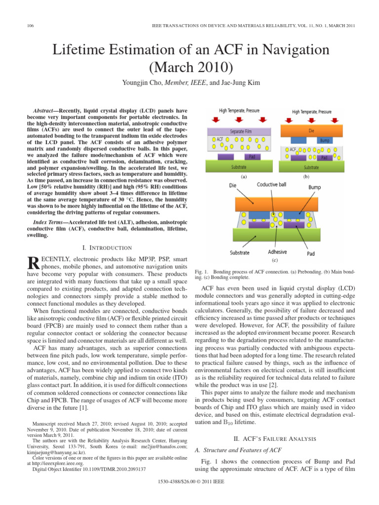 Lifetime Estimation of an ACF in Navigation (March 2010) | PDF ...