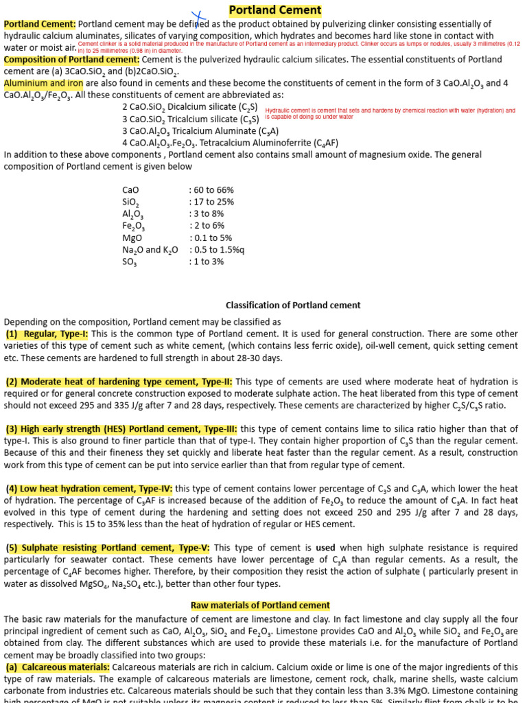 3 Cement Pdf Cement Lime Material