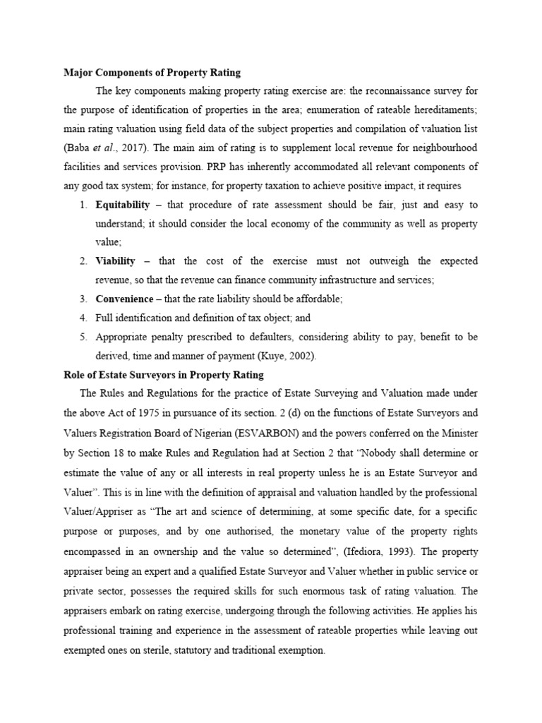 Rating and Taxation Lecture Note Two | PDF | Real Estate Appraisal | Taxes