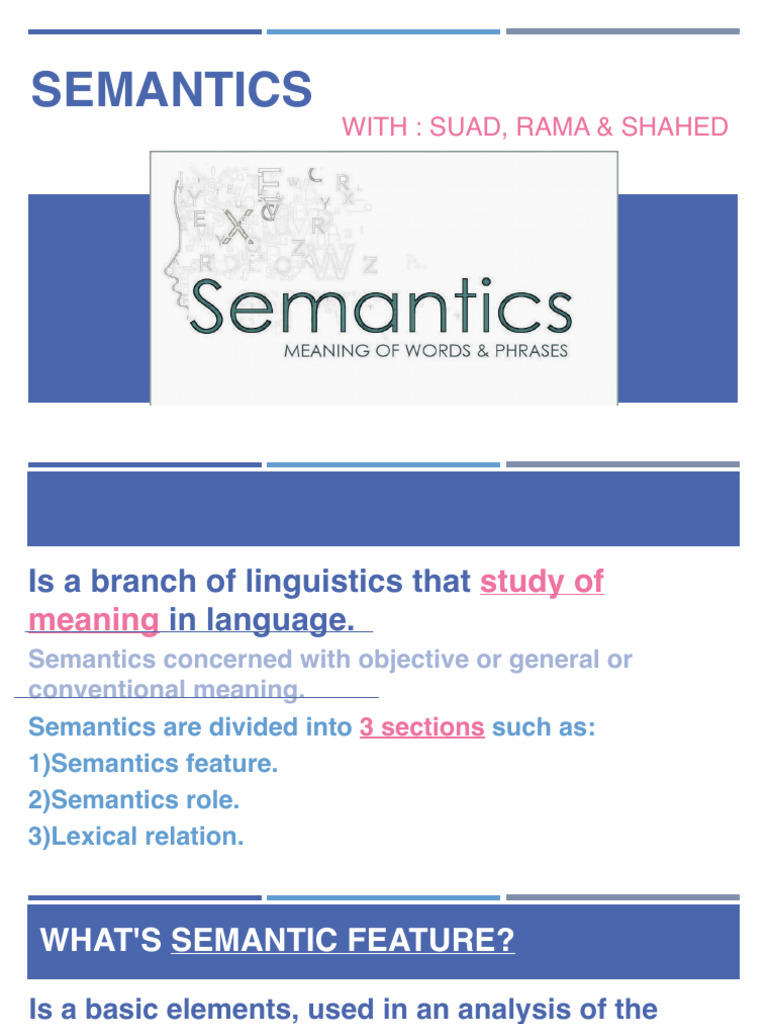 SEMANTICSsssssssssssssss | PDF | Lexical Semantics | Interpretation (Philosophy)